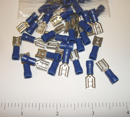 100 FEMALE QUICK DISCONNECTS WIRE CONNECTORS 14-16 AWG ELECTRICAL ...